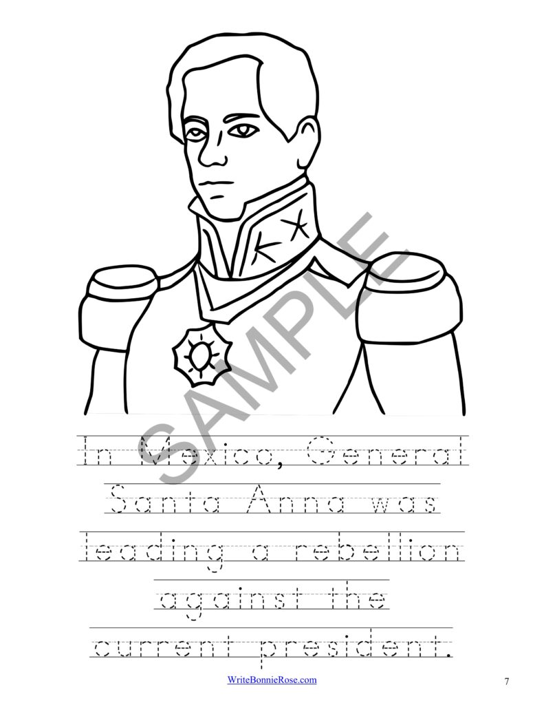 Texas Independence Coloring Book-Level B | Made By Teachers