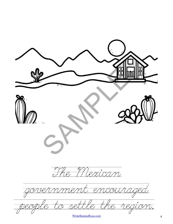 Texas Independence Coloring Book-Level C | Made By Teachers