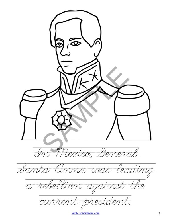 Texas Independence Coloring Book-Level C | Made By Teachers