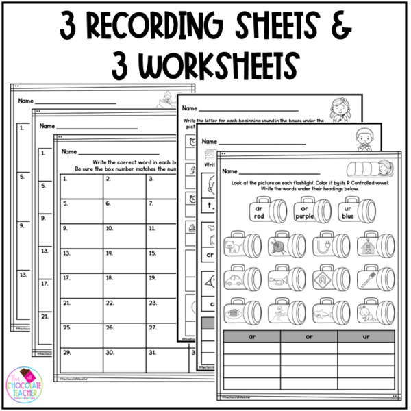 Phonics Task Poke Cards & Worksheets 1st Grade - Vowel Teams, Blends ...