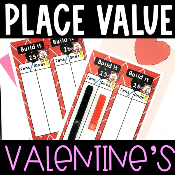 Valentine Addition Subtraction Number Sense Place Value Bundle 1st ...