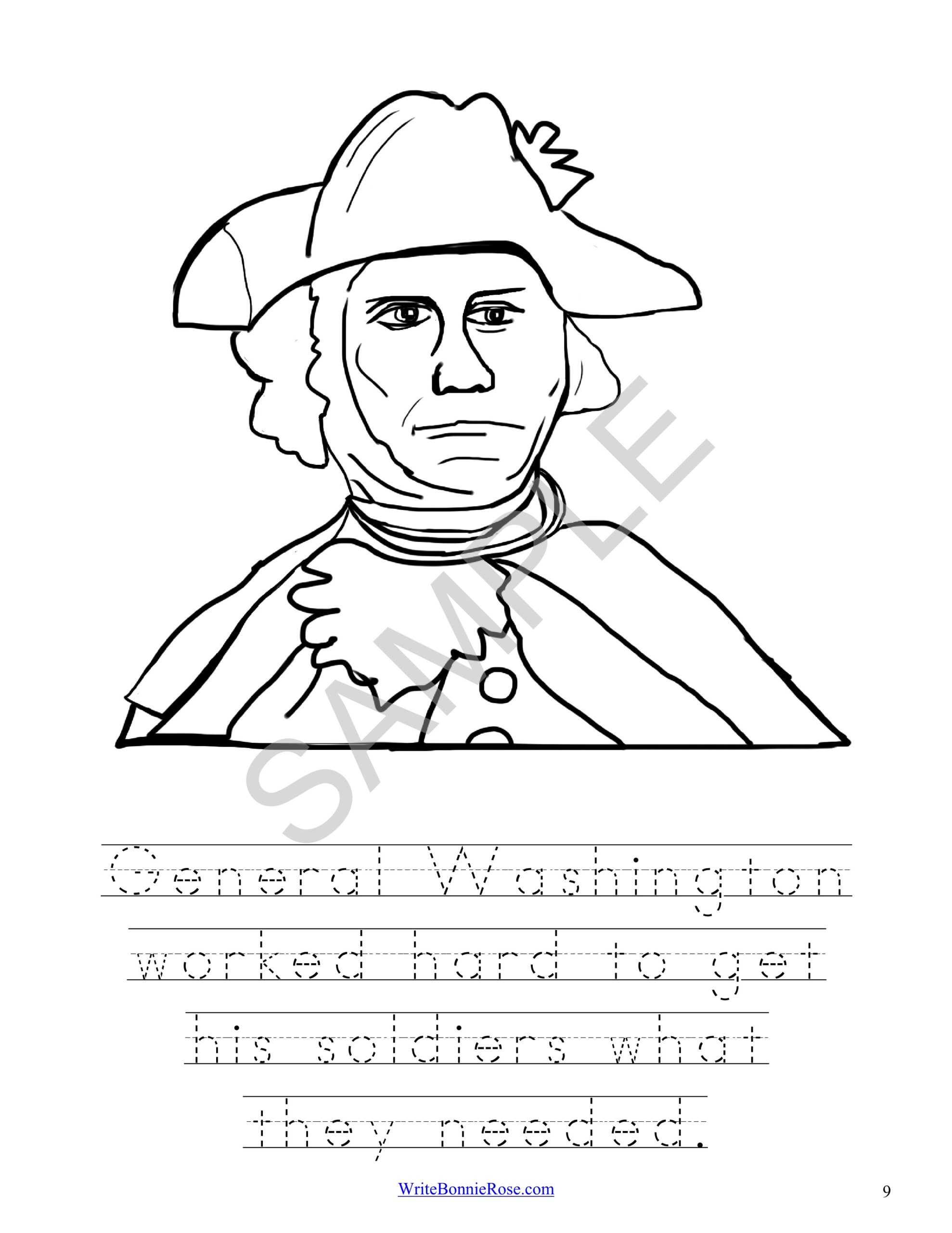 Valley Forge Coloring Book-Level B | Made By Teachers