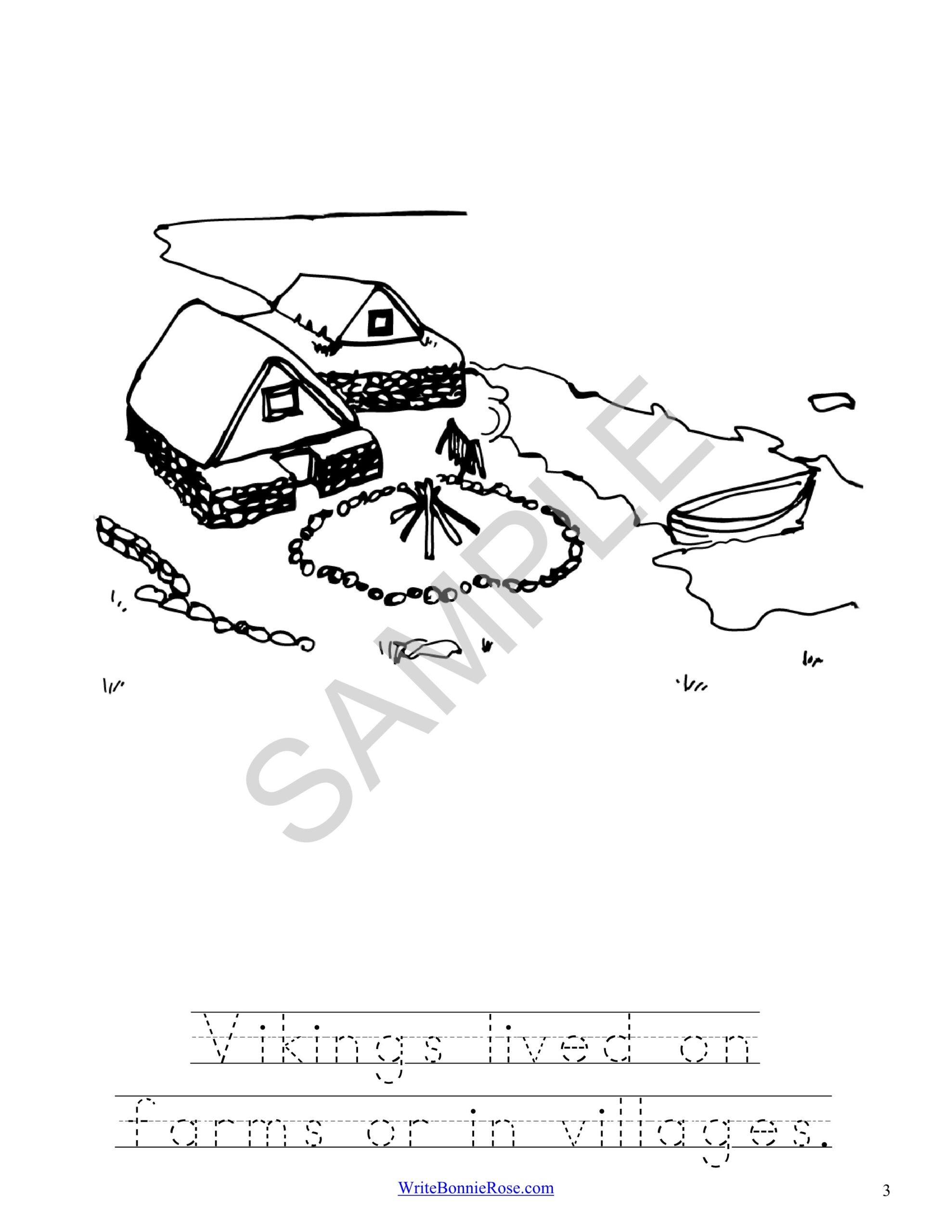 Vikings Coloring Book-Level B | Made By Teachers