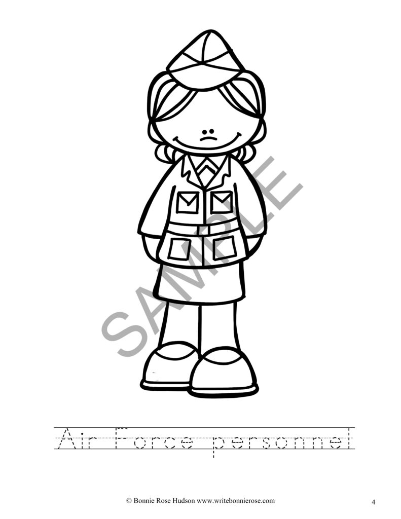 Salute Our Heroes Military Coloring Book-Level A | Made By Teachers