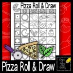 Roll a pizza roll and draw pizza theme drawing art game Art sub lesson ...
