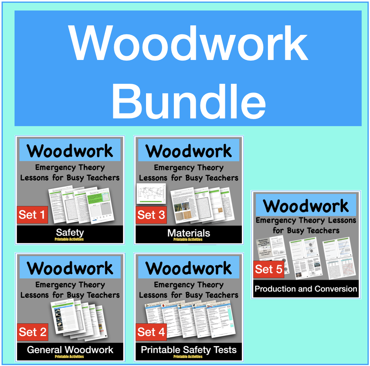 Woodwork Lessons for Busy Teachers Set 4 - "Printable Safety Tests ...