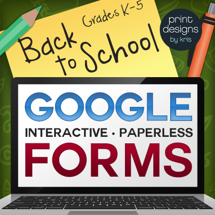 Back to School Google Interactive Paperless Parent Forms | Made By Teachers