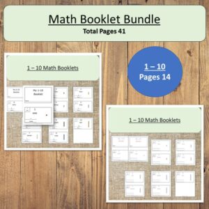 Math Booklet Bundle Montessori 1-10, Teens, Tens, and Hundreds ...