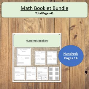 Math Booklet Bundle Montessori 1-10, Teens, Tens, and Hundreds ...