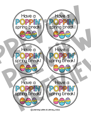 Poppin Easter Tags Poppin Spring Break Tags Peep Bunny Popit Fidget ...