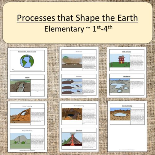 Processes that Shape the Earth Elementary Montessori Homeschool | Made ...