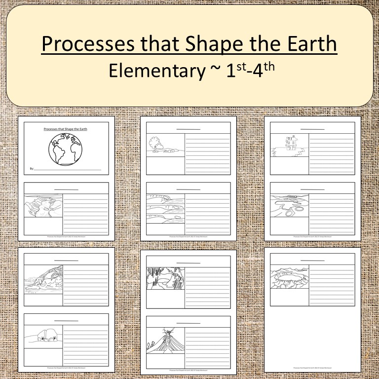 Processes that Shape the Earth Elementary Montessori Homeschool | Made ...