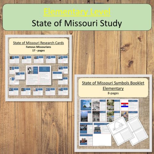 State of Missouri Study Elementary Work Research | Made By Teachers