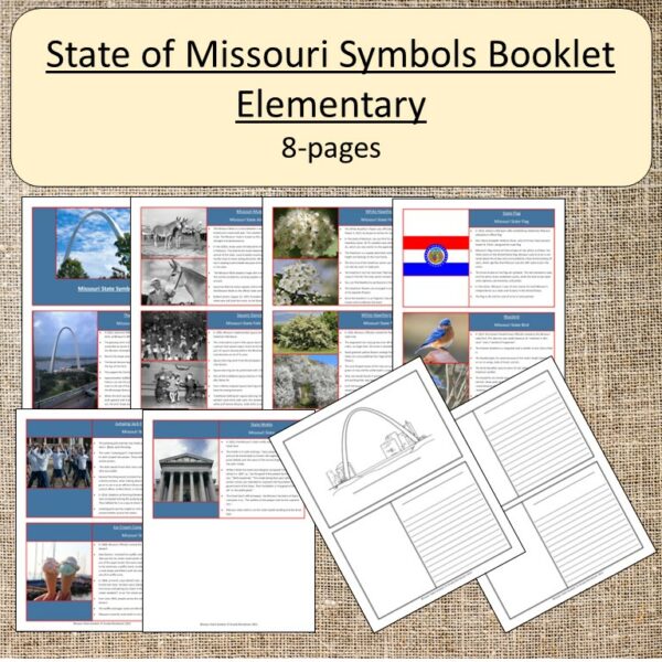 State of Missouri Symbols Booklet Elementary Montessori Homeschool ...