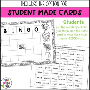 R Controlled Vowels Bingo Games for ER - Bossy ER No Prep Phonics Games ...