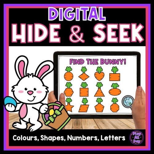 Easter Digital Hide & Seek | Find the Easter Bunny | Letters Numbers ...