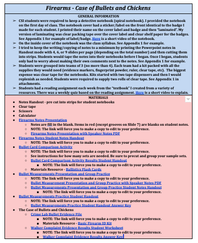 Forensic Science - Case of the Bullets and Chickens (Firearm Analysis ...