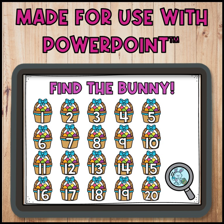 Easter Digital Hide & Seek | Find the Easter Bunny | Letters Numbers ...