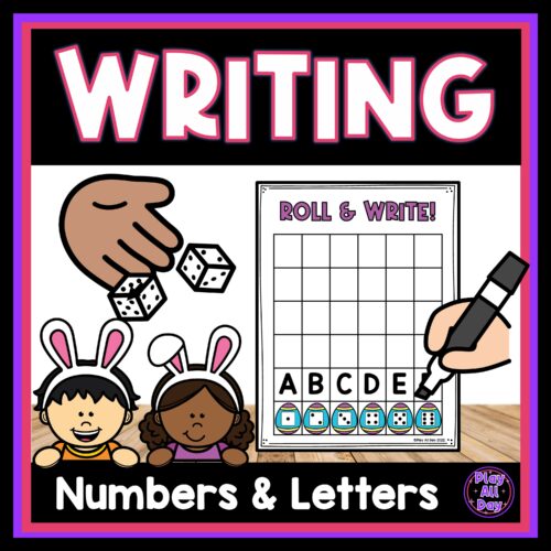 Easter Printing Practice | Roll and Trace | Roll and Write | Letters ...