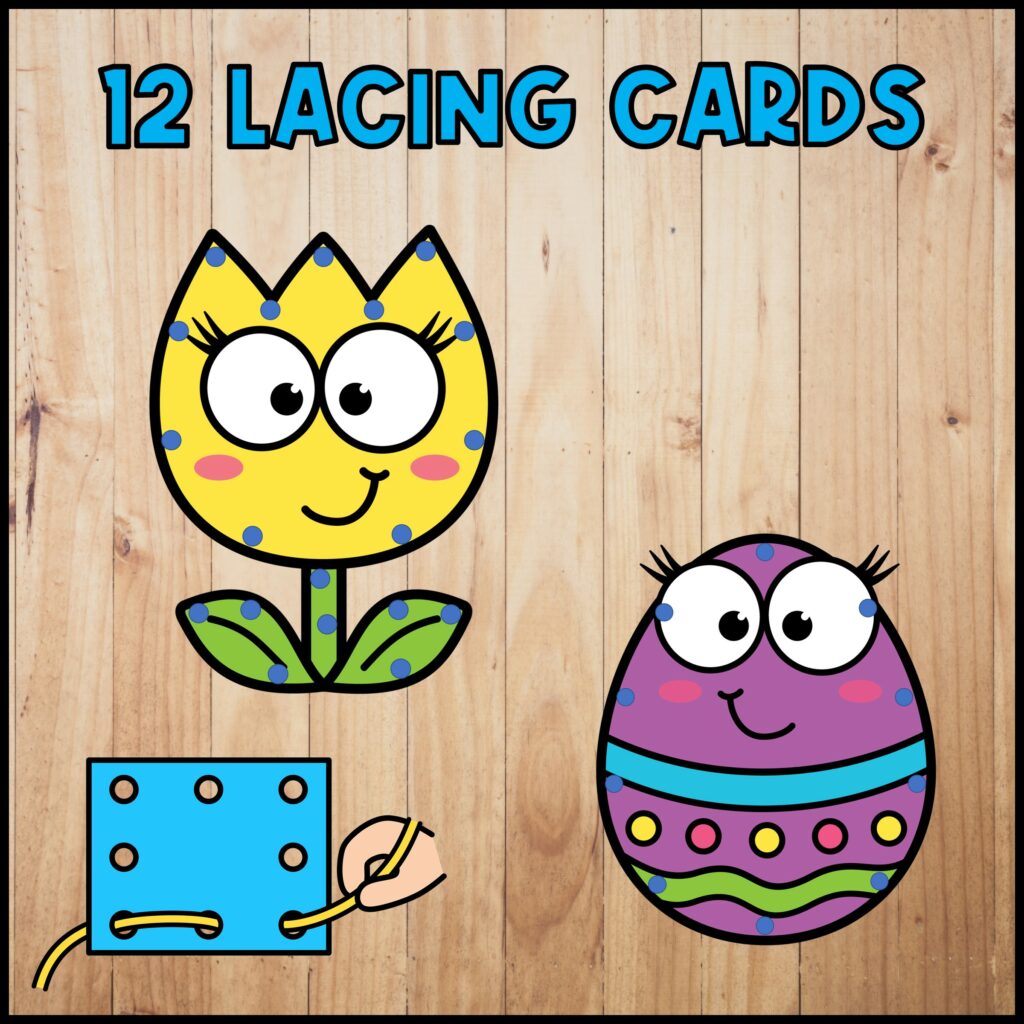 Easter Lacing Cards | Fine Motor Activities | Made By Teachers