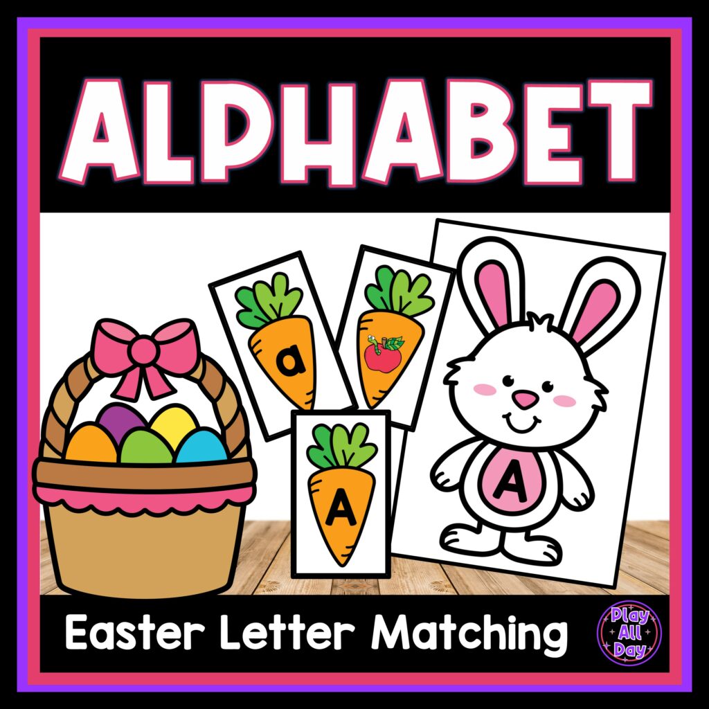 Easter Alphabet Letter Matching | Letter Recognition and Beginning ...