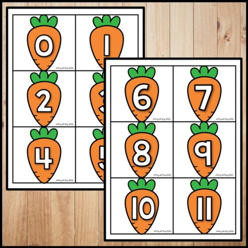 Easter Hide & Seek | Pocket Chart Game | Letter and Number Recognition ...