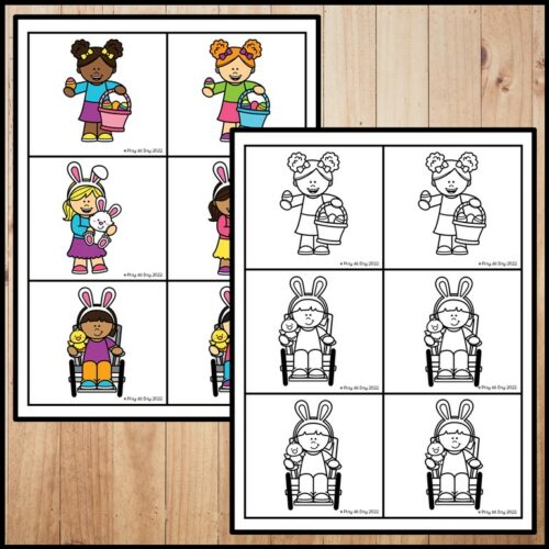 Easter Hide & Seek | Pocket Chart Game | Letter and Number Recognition ...