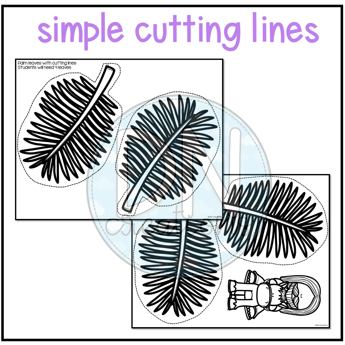 John12:13 Bible Craft l Palm Sunday Craft l Jesus on a Donkey Bible ...