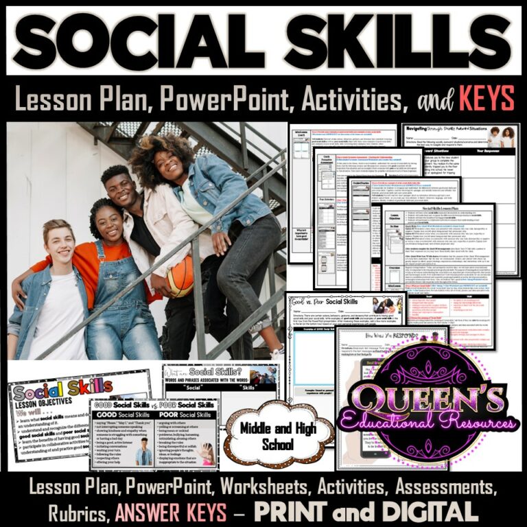 Social Skills Lesson, PowerPoint, and Activity Worksheets | Made By ...