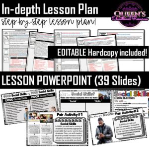 Social Skills Lesson, PowerPoint, and Activity Worksheets | Made By ...