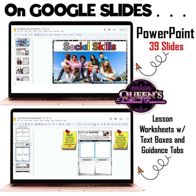 Social Skills Lesson, PowerPoint, and Activity Worksheets | Made By ...