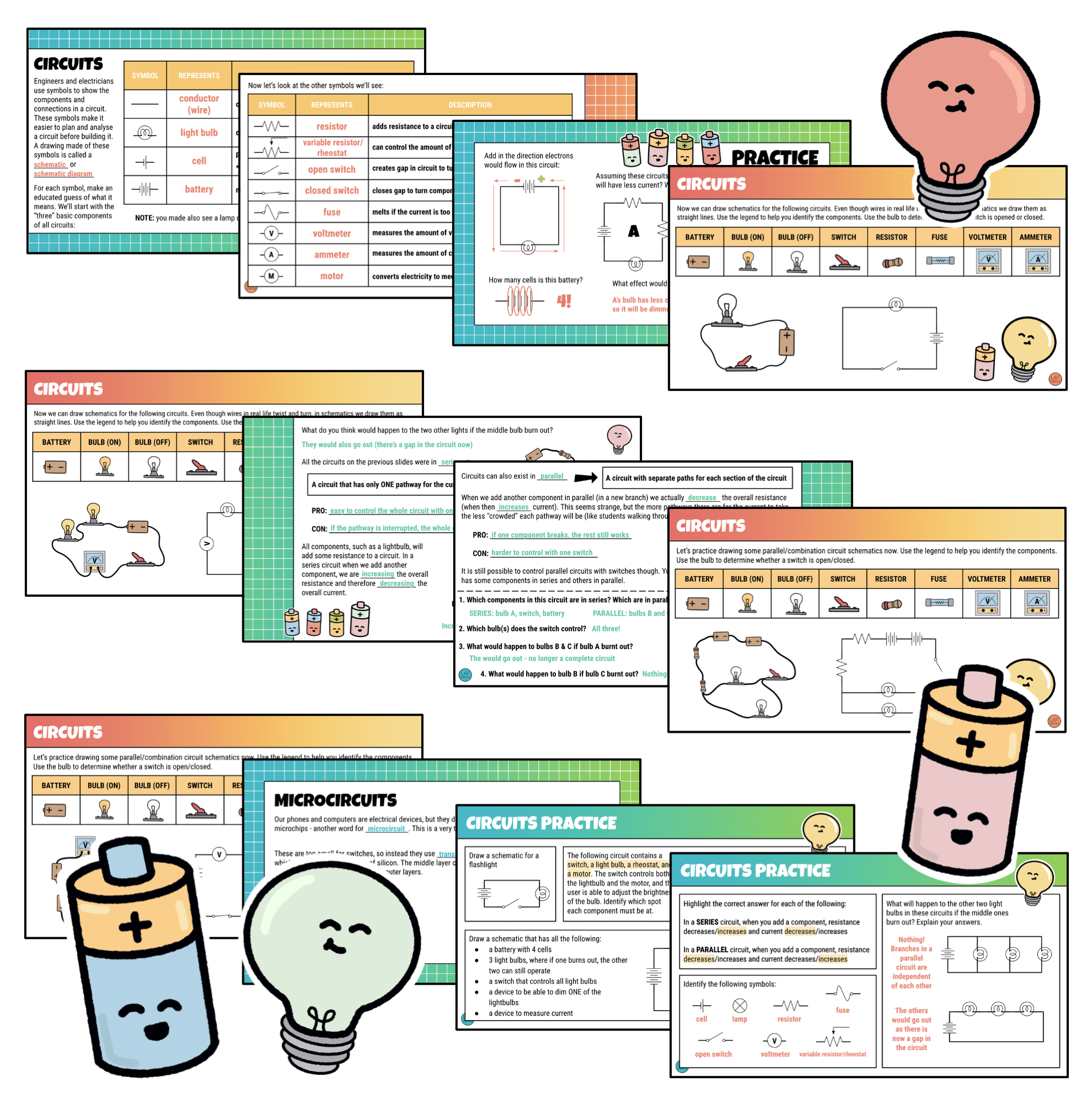 Circuits and Schematics Notes & Practice | Made By Teachers