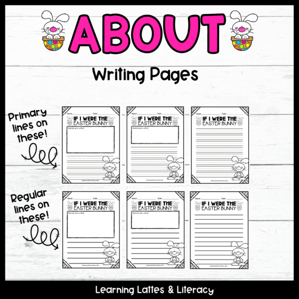 Easter Bunny Application If I Were The Easter Bunny Writing Activity ...