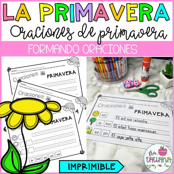 La primavera | Oraciones de Primavera | Silabas | Spring Season in ...