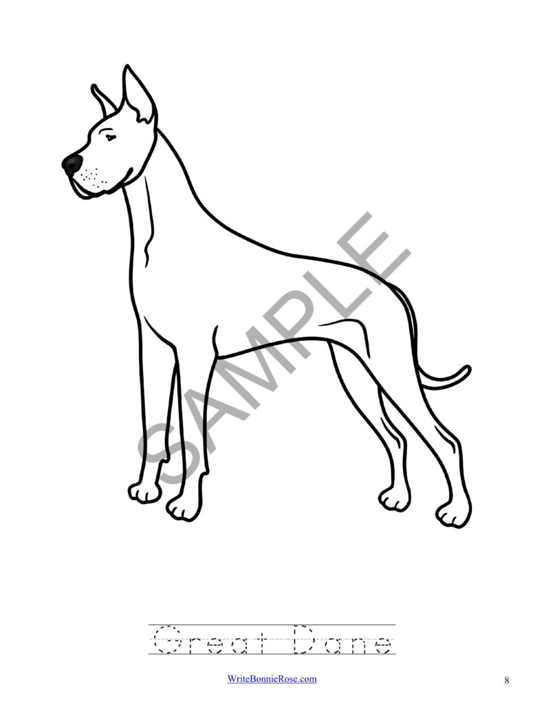 Learning About Dog Breeds Coloring Book - Level A | Made By Teachers