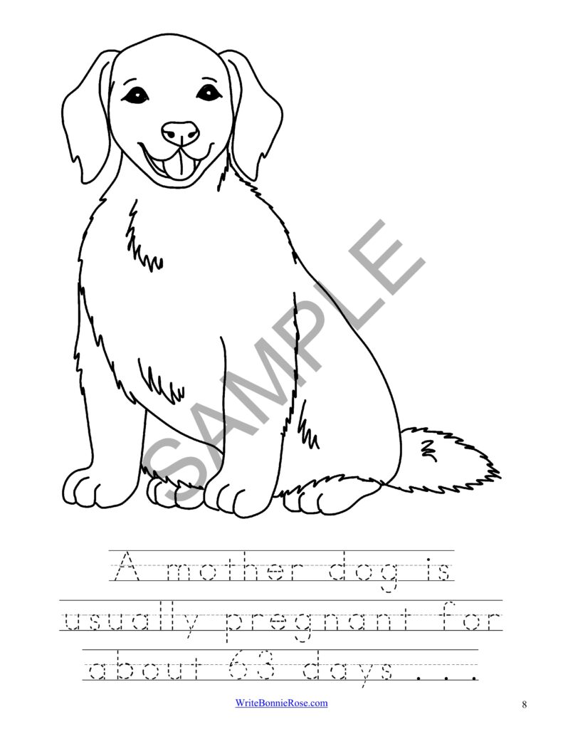 Learning About Dogs Coloring Book - Level B | Made By Teachers