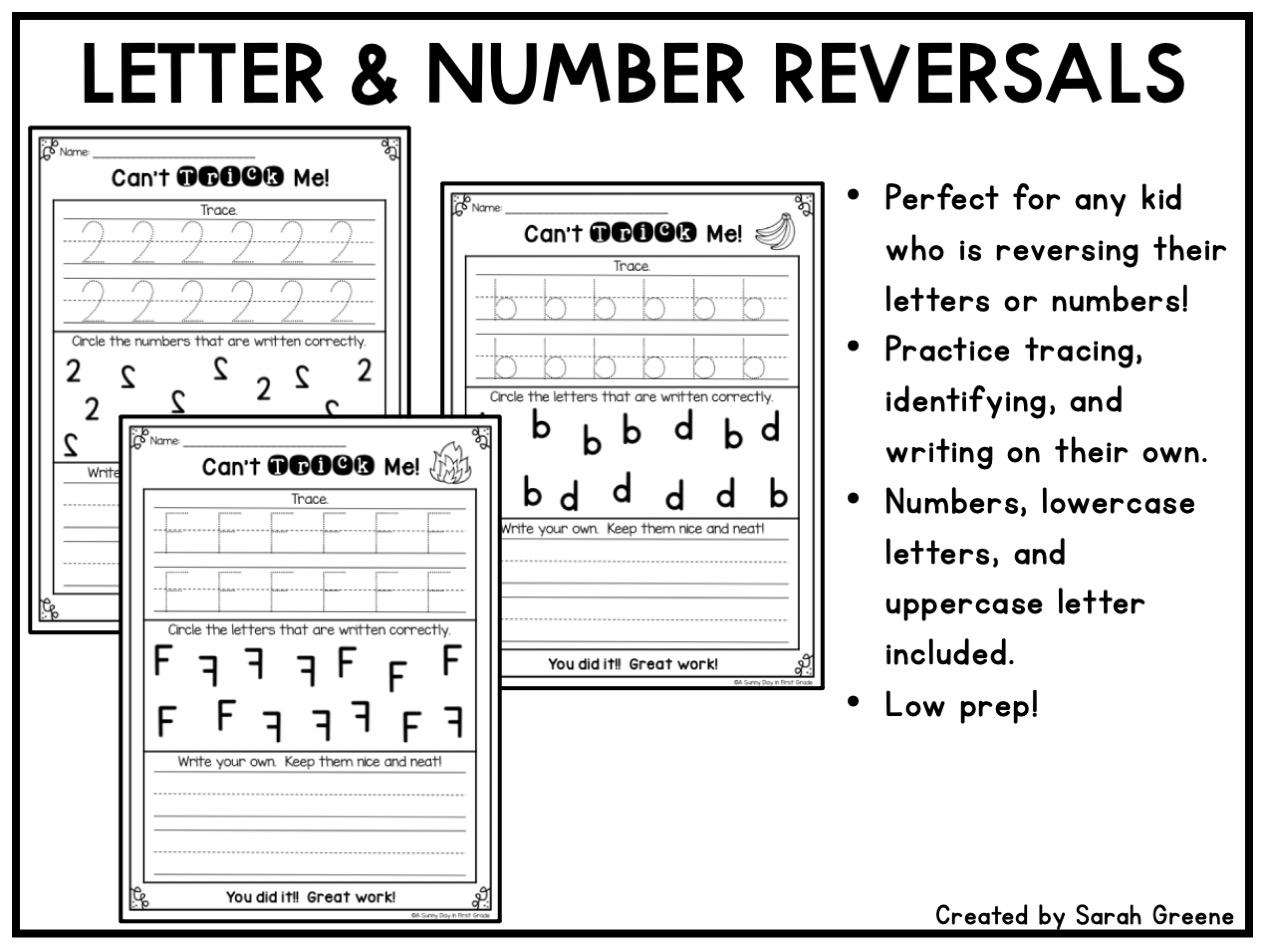 Letter Reversals & Number Reversals (preloaded into Seesaw) | Made By ...