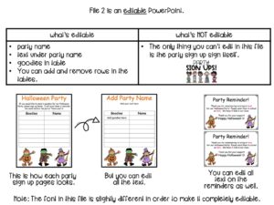 EDITABLE Class Party Sign Up Sheets & Reminders | Made By Teachers