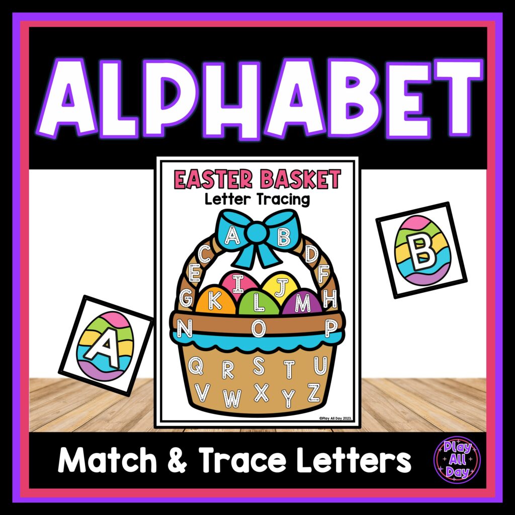 Easter Alphabet | Easter Letter Matching and Tracing Activity | Made By ...