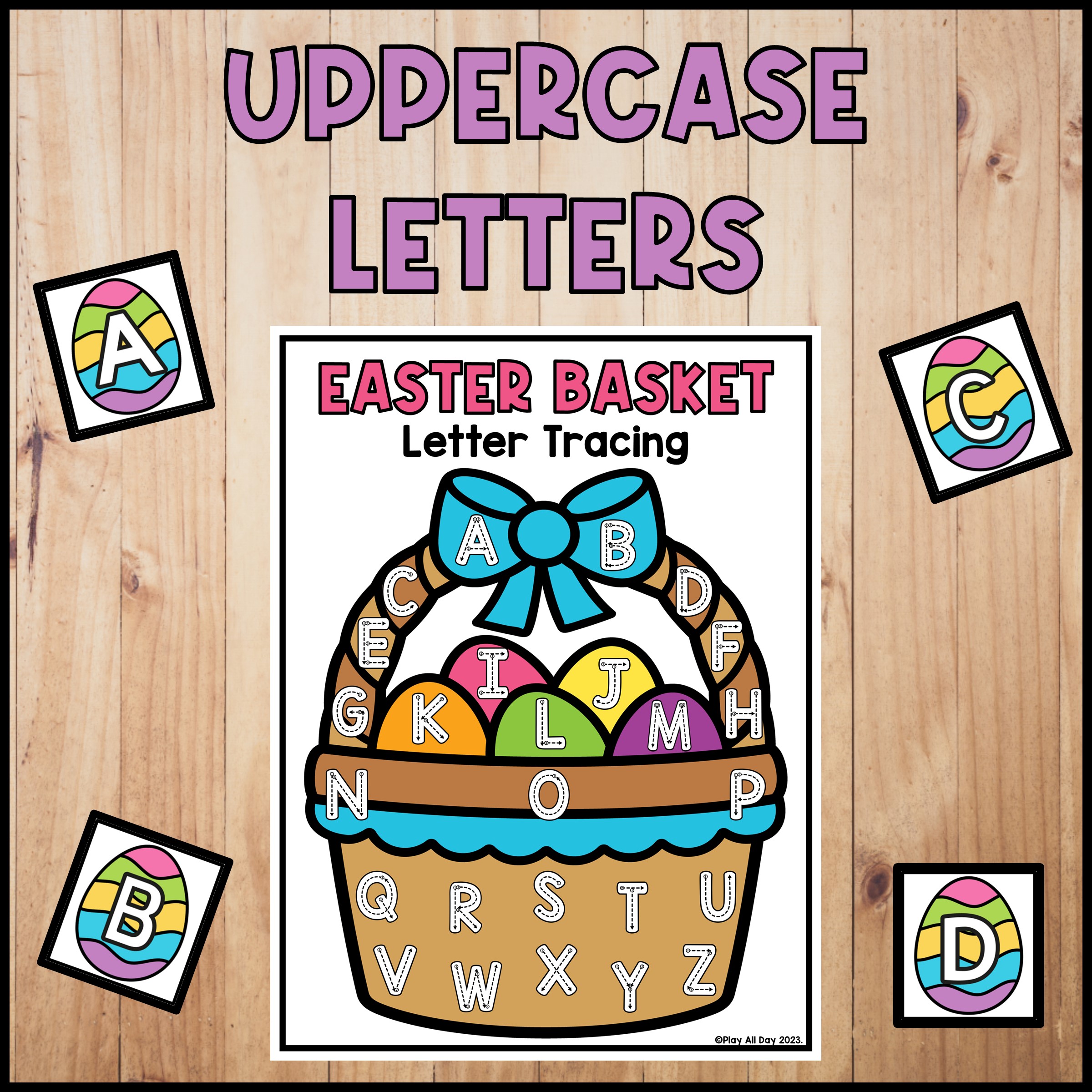 Easter Alphabet | Easter Letter Matching and Tracing Activity | Made By ...