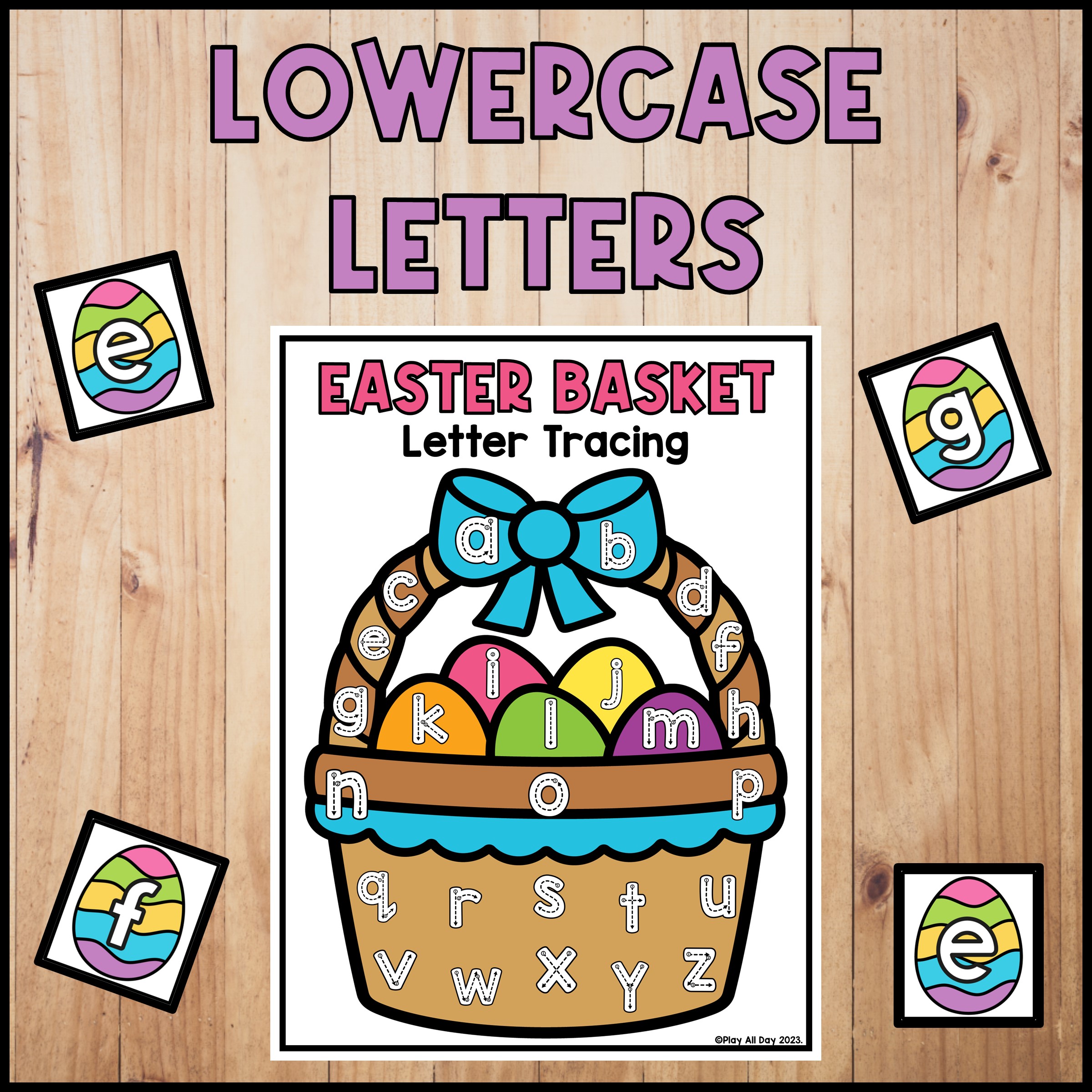 Easter Alphabet | Easter Letter Matching and Tracing Activity | Made By ...