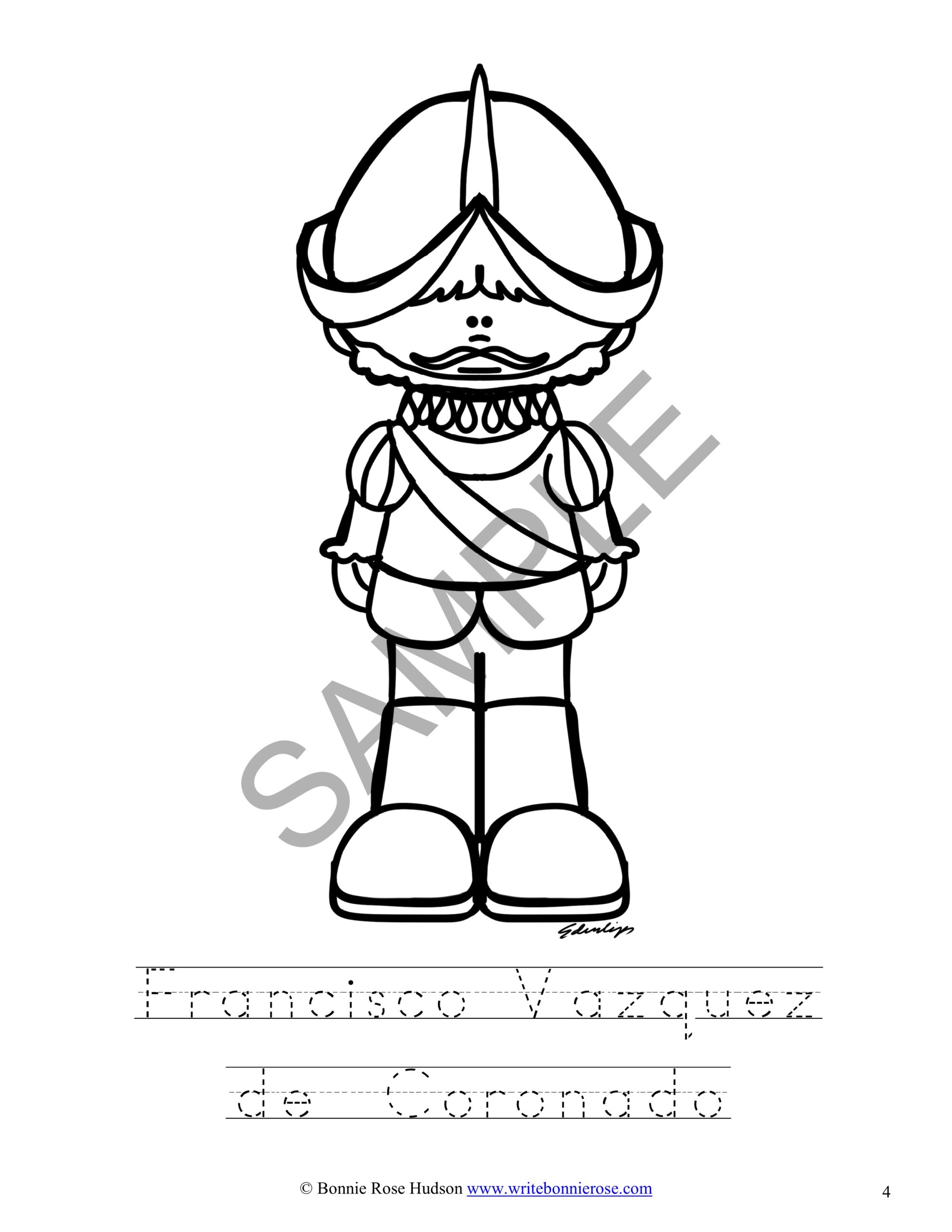 New World Explorers Coloring Book-Level A | Made By Teachers