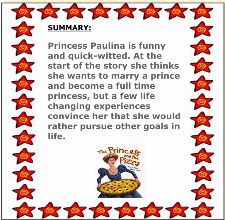 THE PRINCESS & THE PIZZA: READING LESSONS & INTERDISCIPLINARY ...