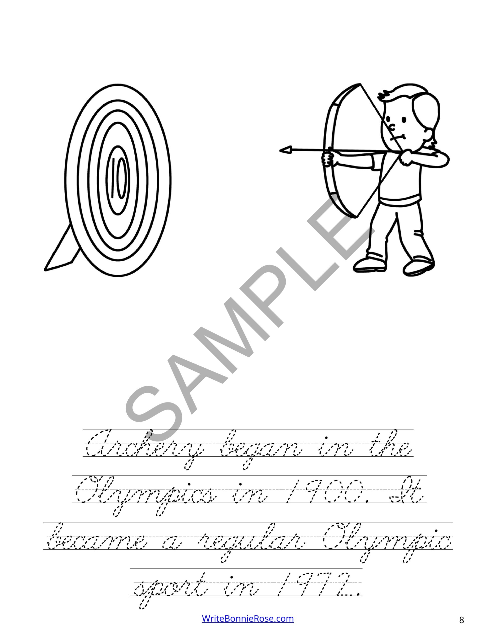 Summer Olympic Games Coloring Book-Level C | Made By Teachers
