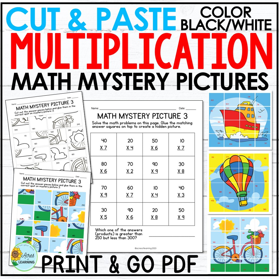 Spring Coordinate Plane Graphing Mystery Pictures Bundle | Math ...
