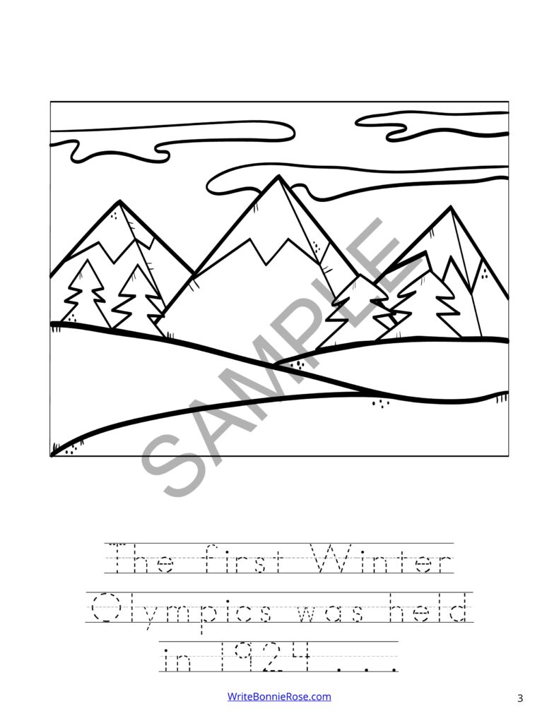 Winter Olympic Games Coloring Book-Level B | Made By Teachers