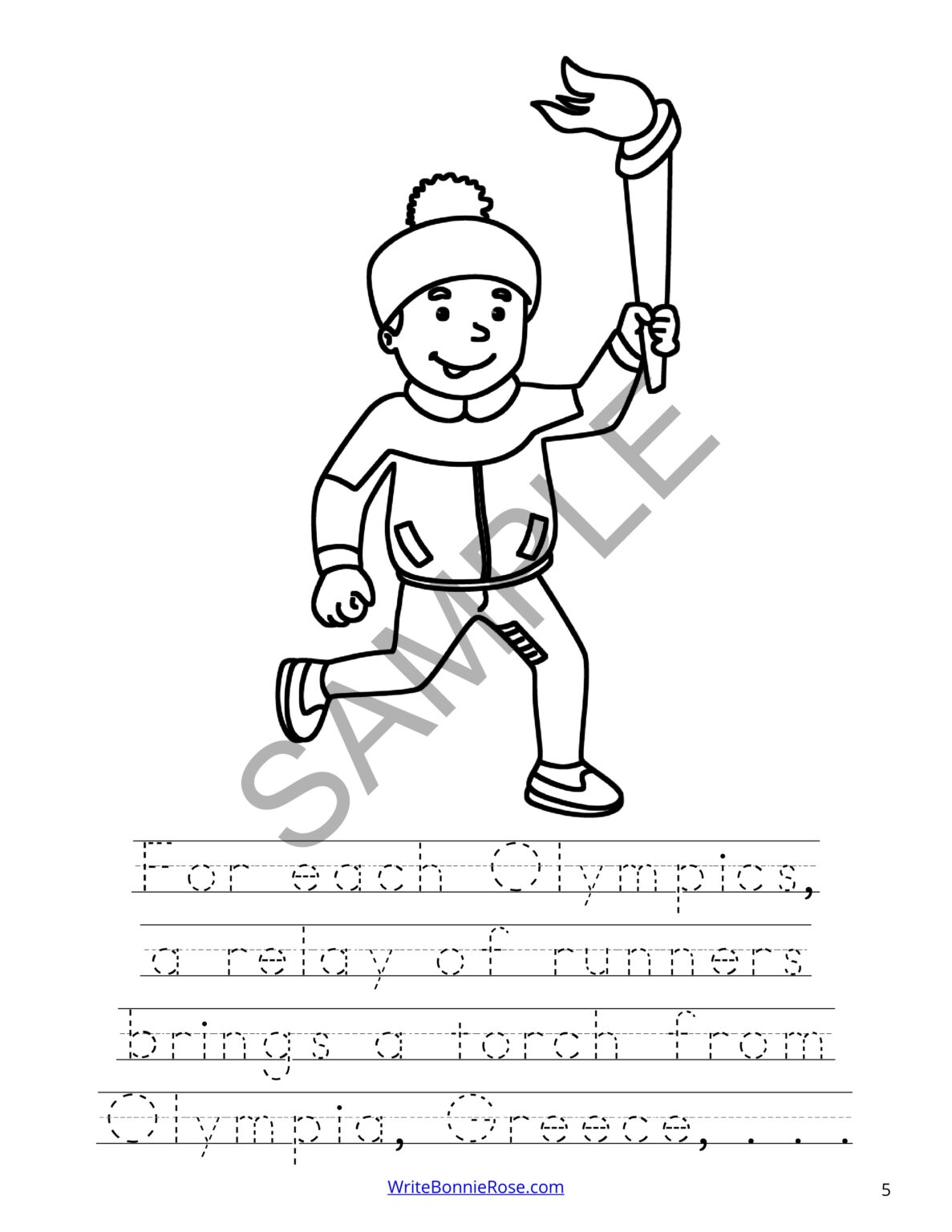 Winter Olympic Games Coloring Book-Level B | Made By Teachers