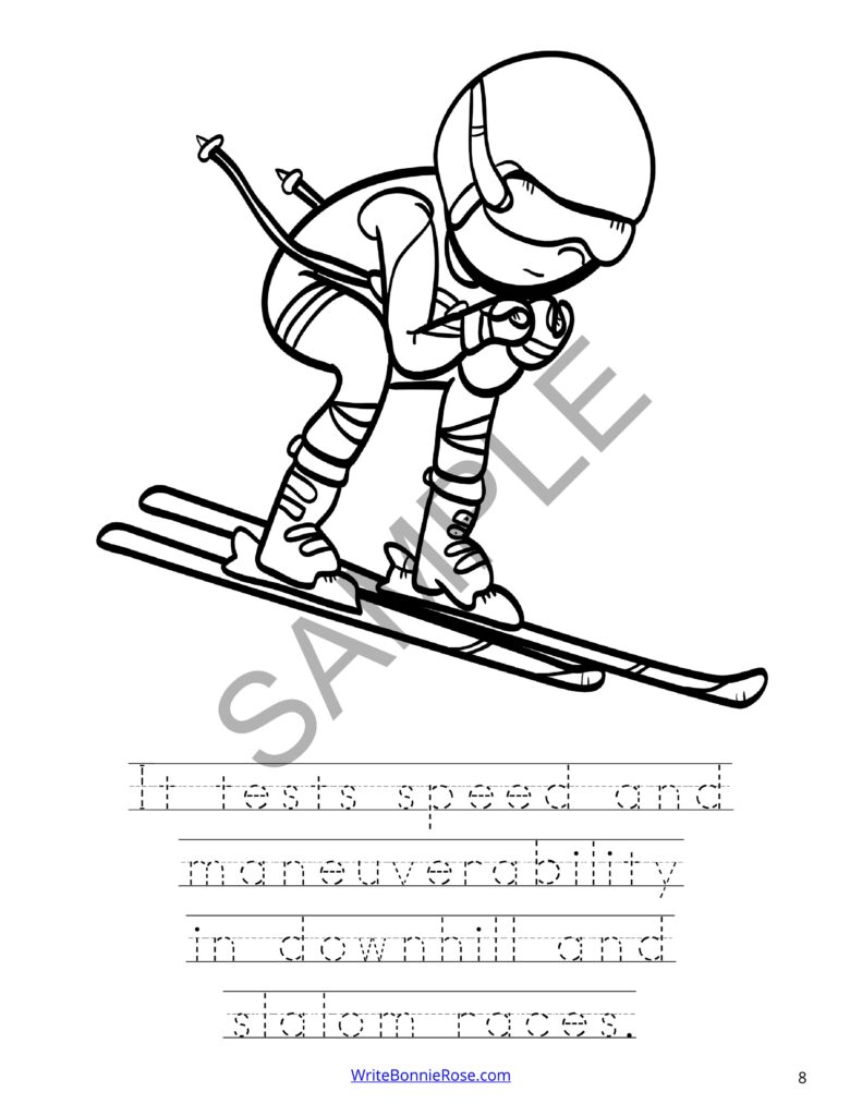 Winter Olympic Games Coloring Book-Level B | Made By Teachers