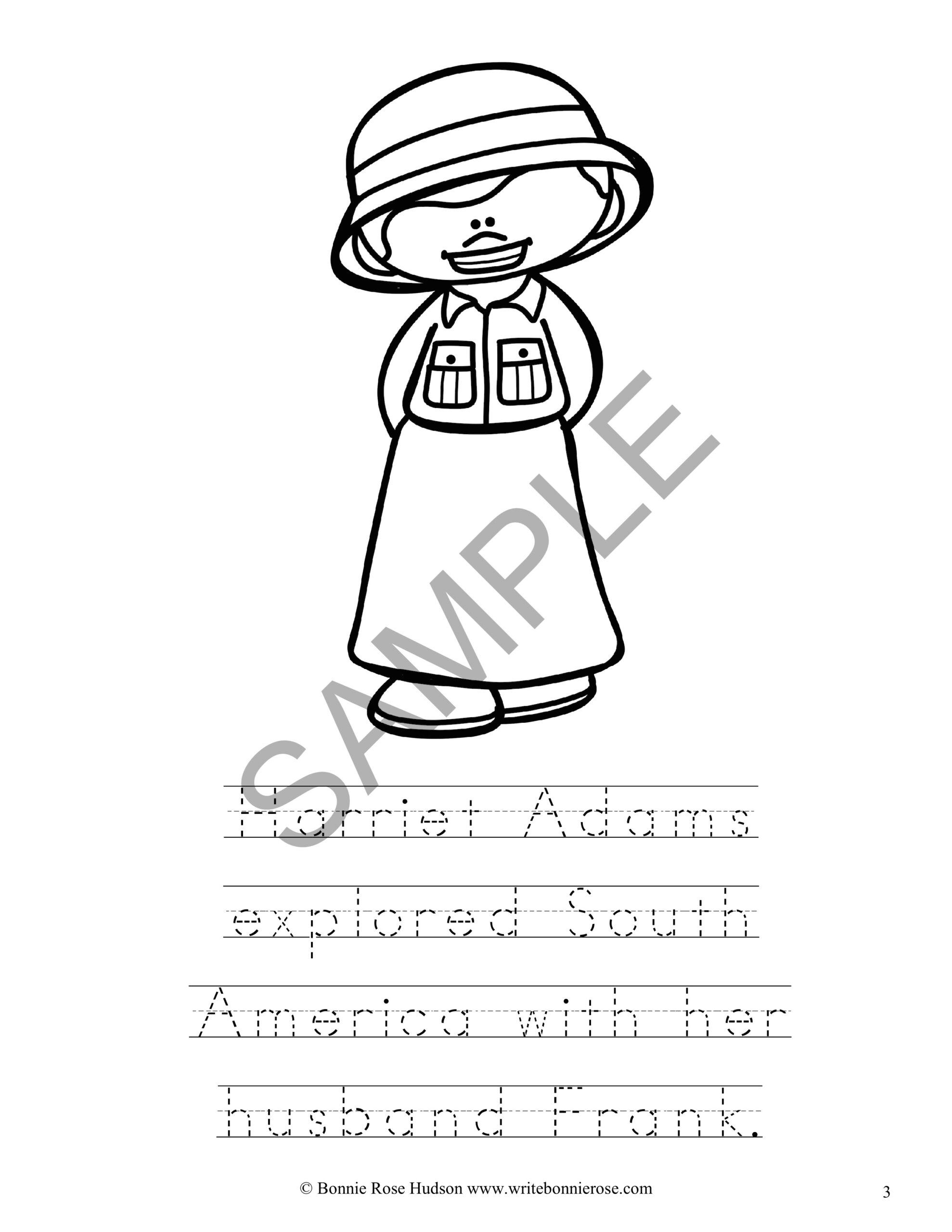 World Explorers and Travelers Coloring Book-Level B | Made By Teachers