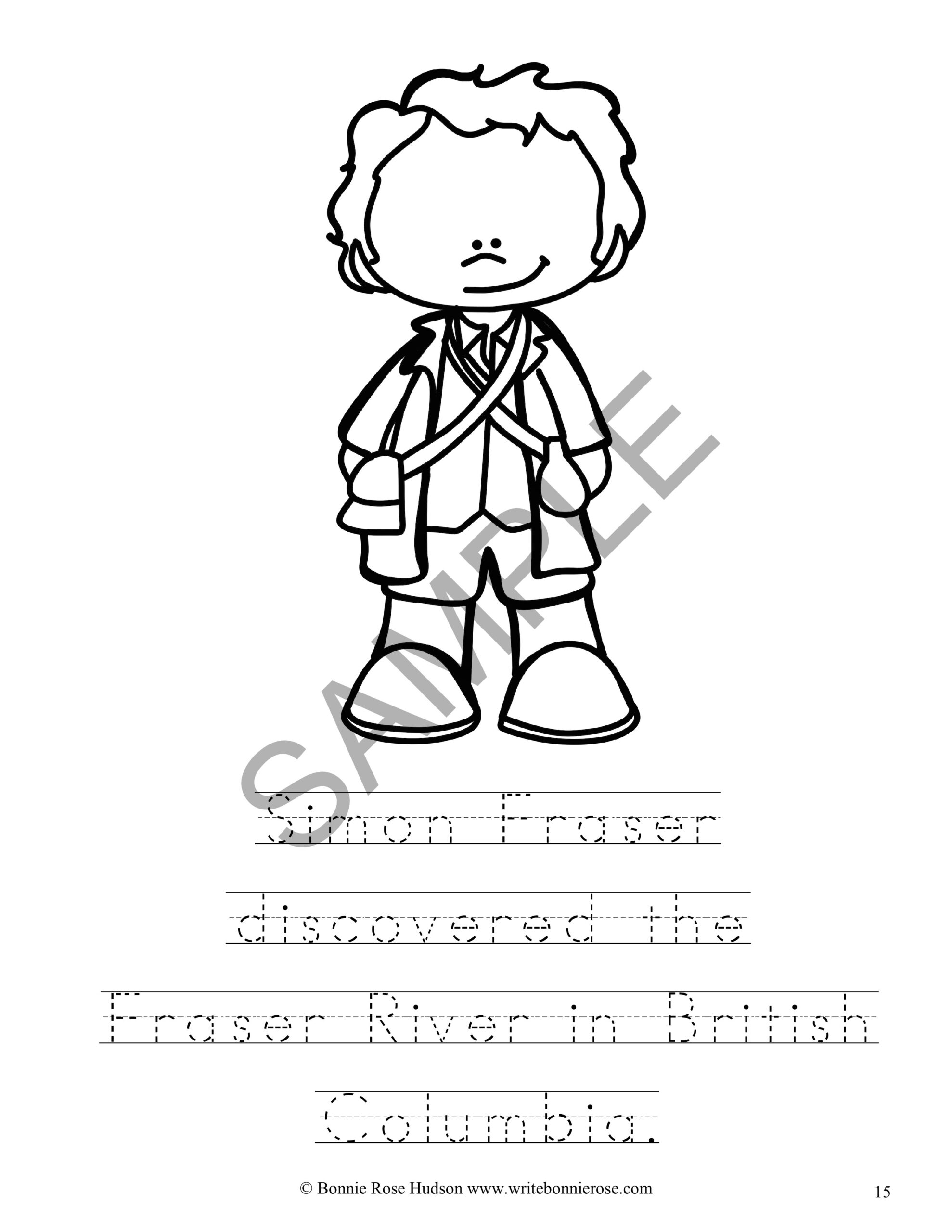 World Explorers and Travelers Coloring Book-Level B | Made By Teachers